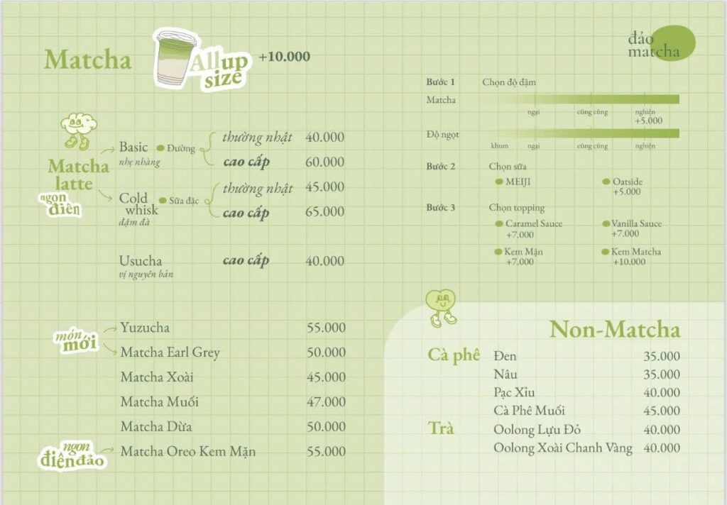 Review Menu Đảo Matcha – “Đảo xanh” của tín đồ trà Nhật giữa lòng Hà ...